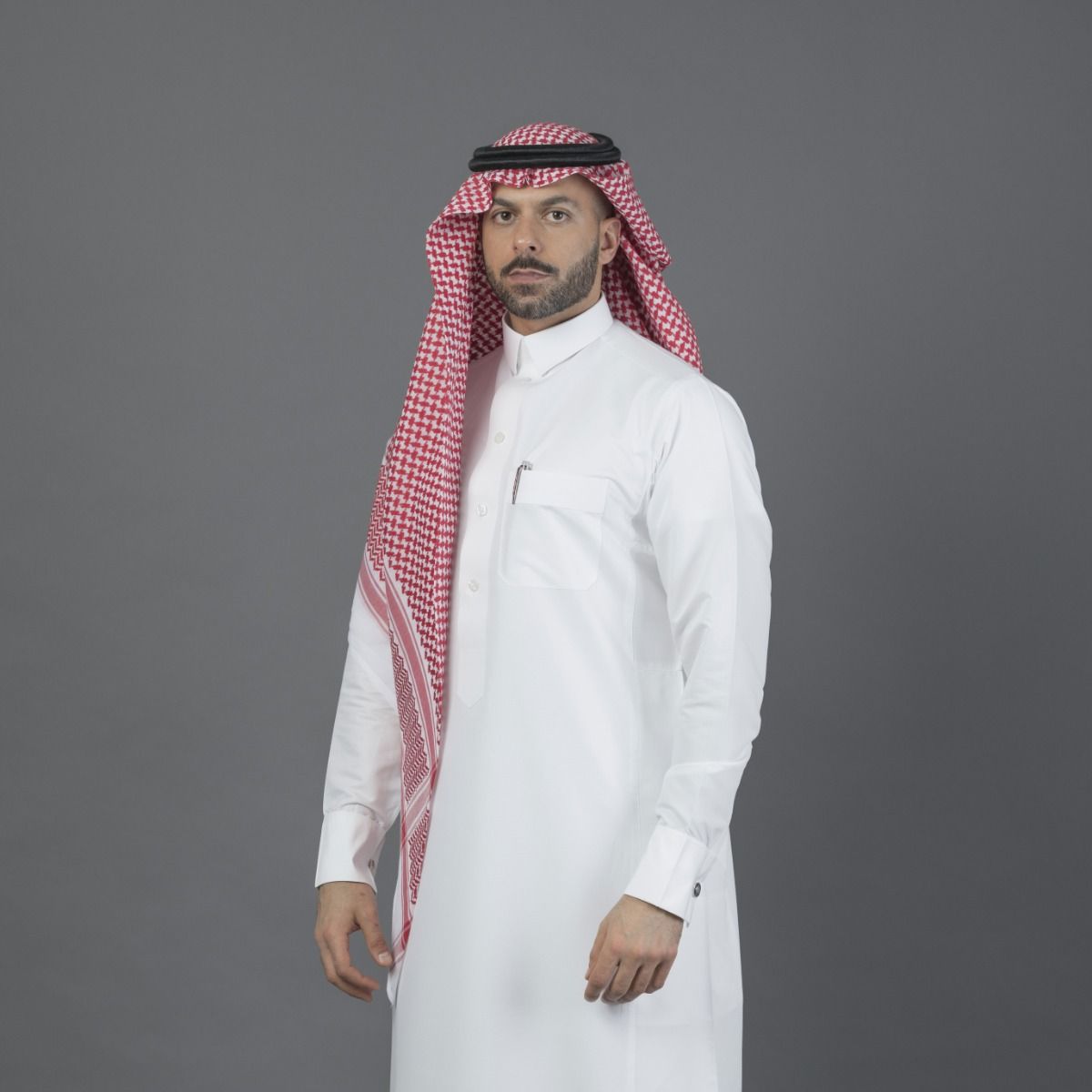 شماغ البسام الختم الأسود – nasfa